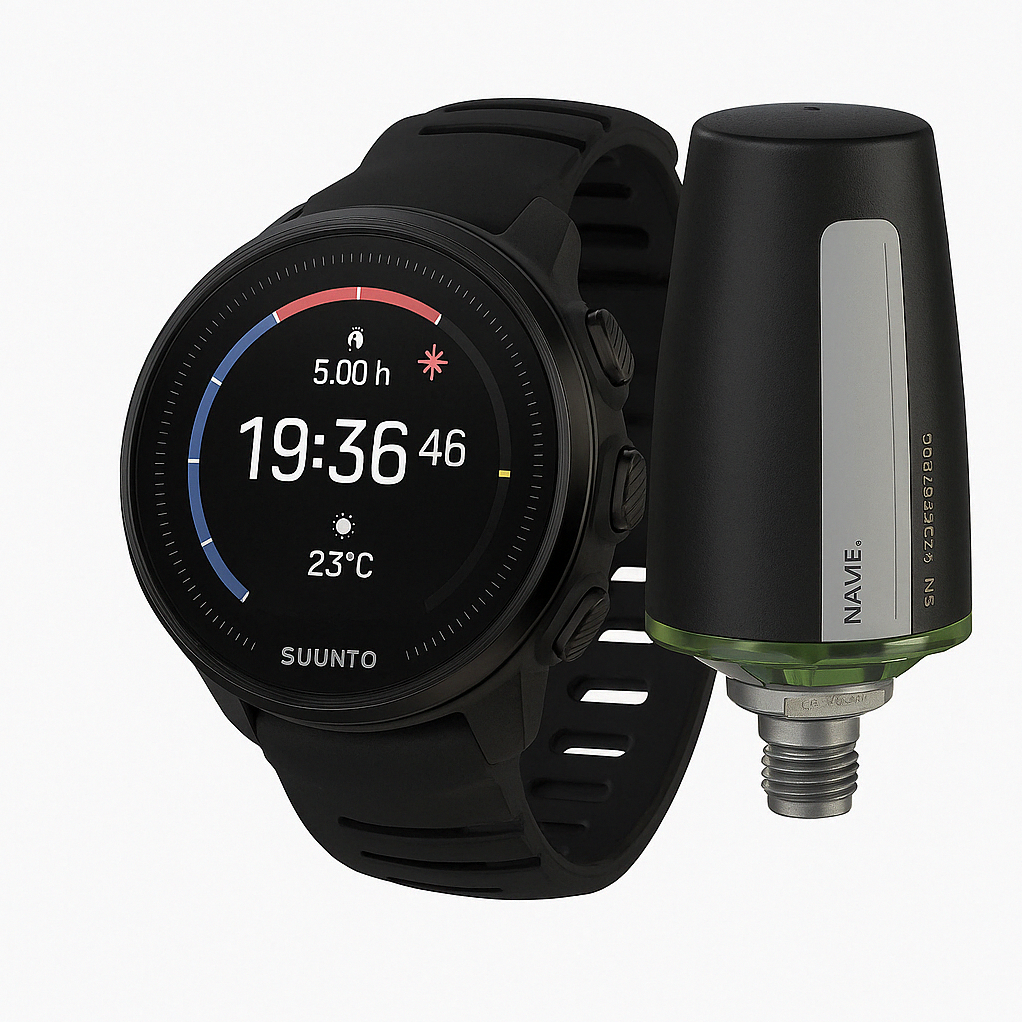 Suunto Ocean All Black duikcomputer + POD Moby Dick